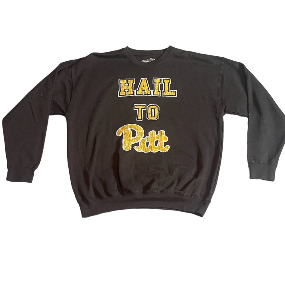 University Of Pittsburg "Hail To Pitt" Crewneck Size … - Gem